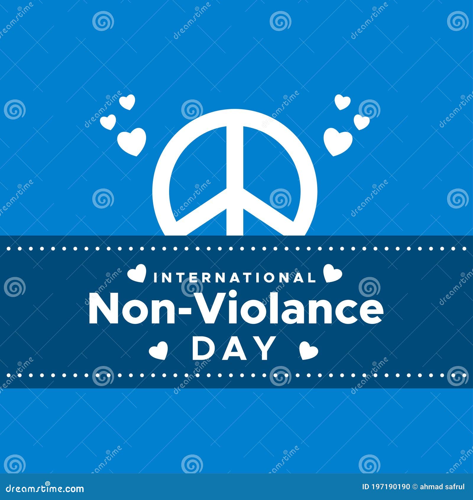 Non Violence Day Vector Design Illustration Stock Vector - Illustration ...
