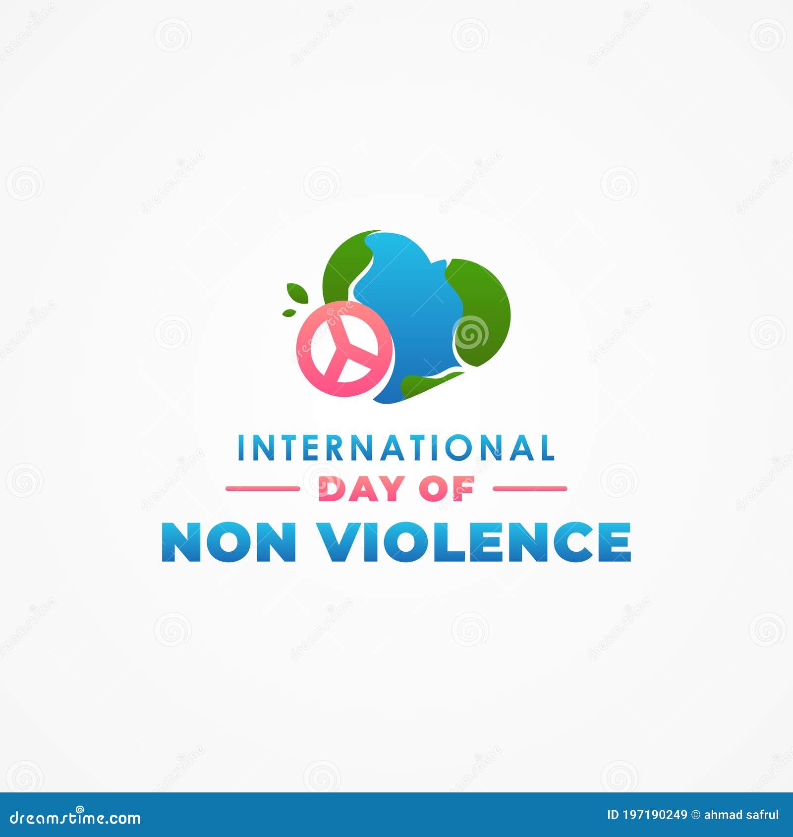 Non Violence Day Vector Design Illustration Stock Vector - Illustration ...