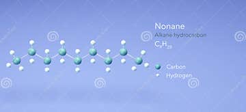 Nonane, Molecular Structures, Alkane Hydrocarbon, 3d Model, Structural ...