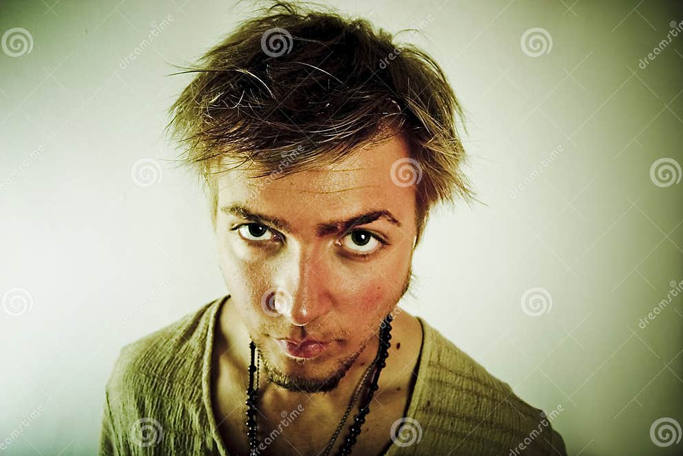 Nonconformist stock photo. Image of furious, gaze, casual - 1698094