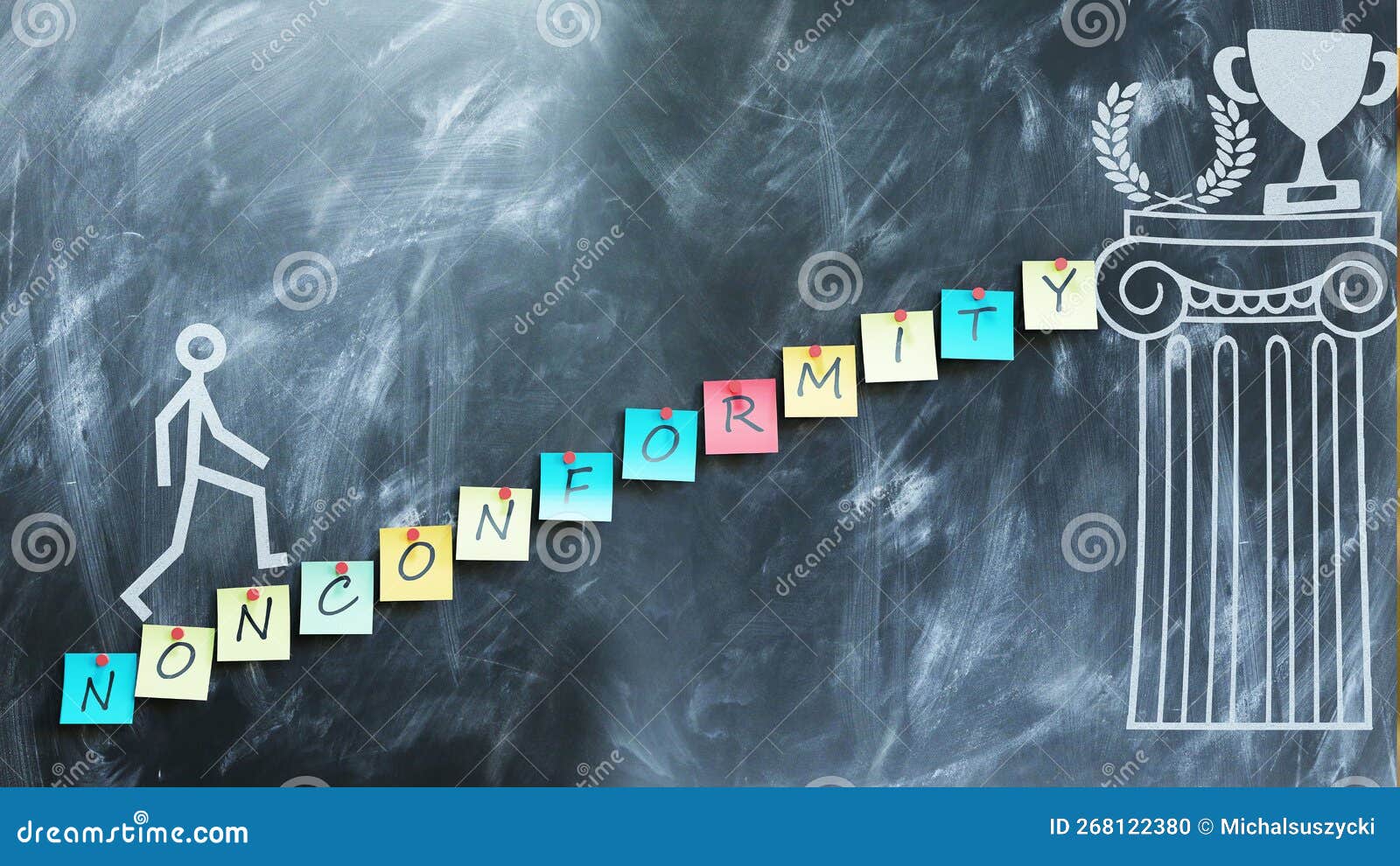Nonconformity Make Steps To Success Stock Photo - Image of business ... Nonconformity Make Steps To Success Stock Photo - Image of business ...