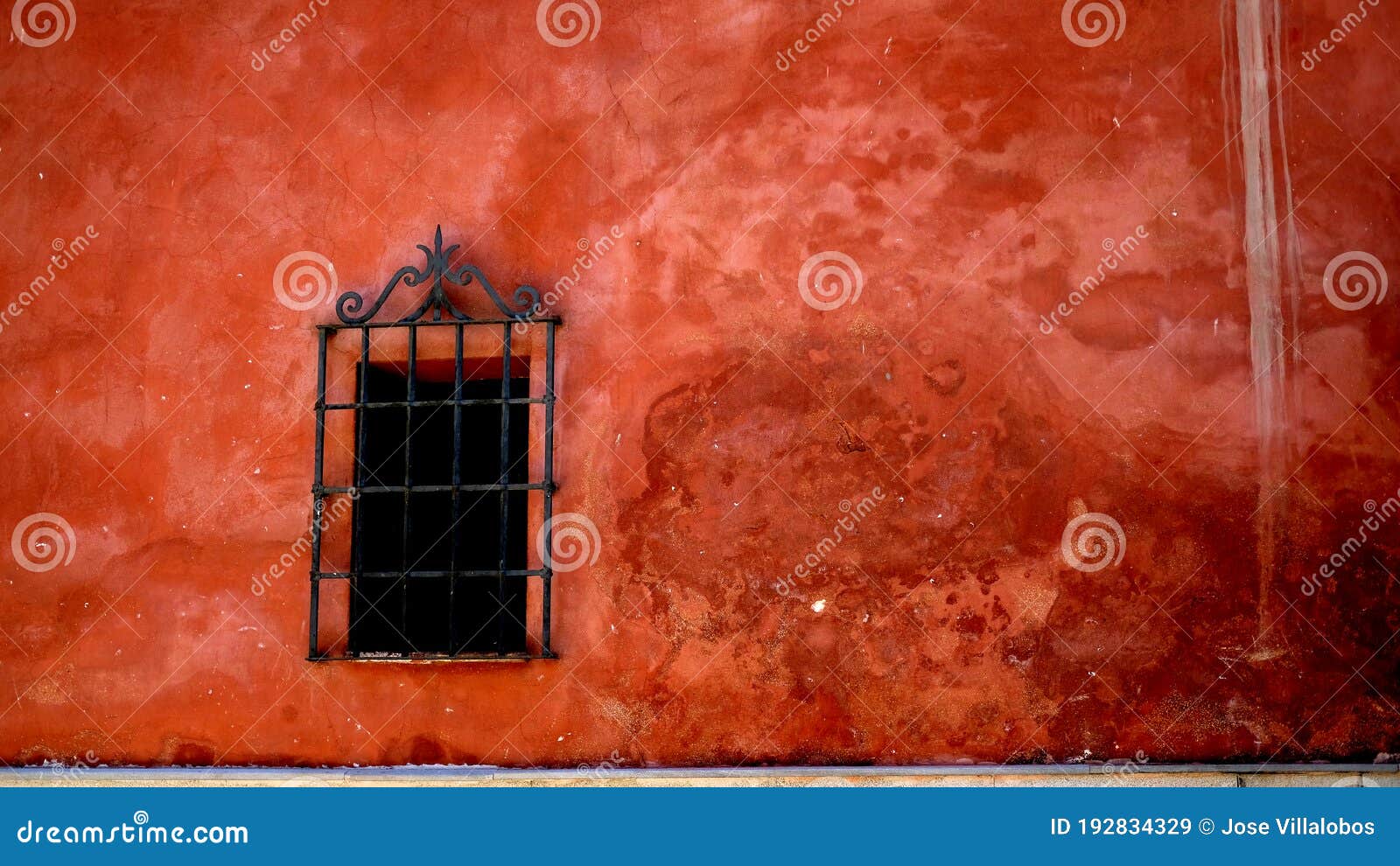 Nondescript Reddish Wall in Granada, Spain Stock Image - Image of ...