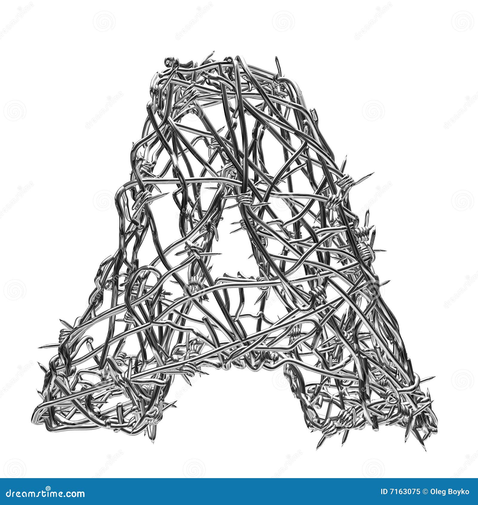 A stock illustration. Illustration of abstract, barbed - 7163075