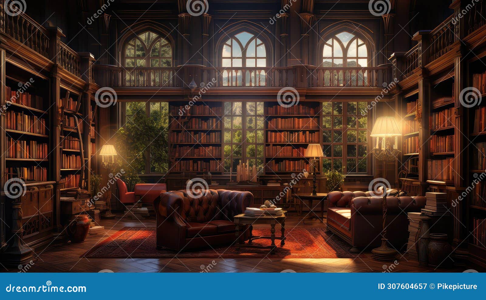 Nonfiction Library with Books Stock Illustration - Illustration of ...