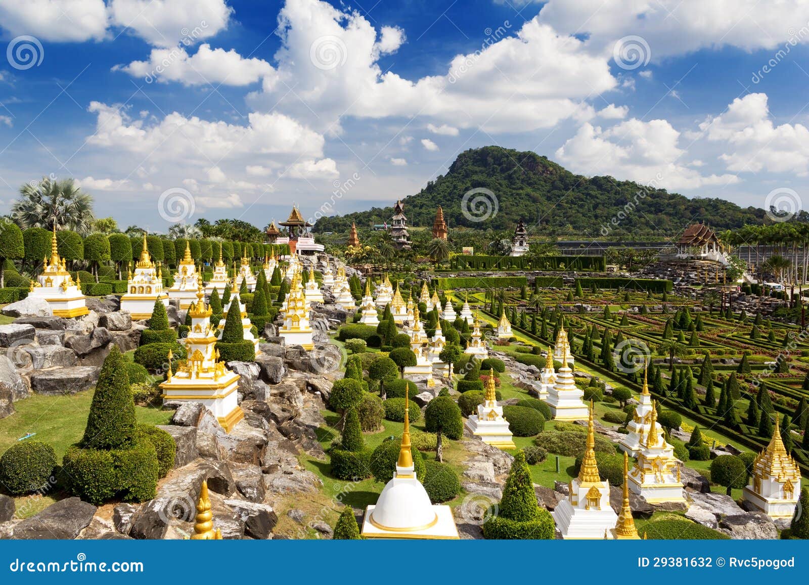 Nong Nooch Garden in Pattaya Stock Photo - Image of landscape, outdoor ...
