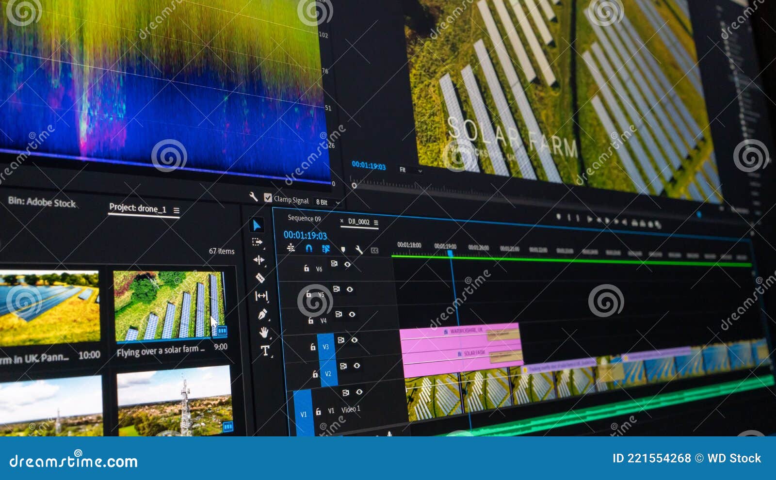 Nonlinear Video Editing Timeline Editorial Stock Photo - Image of ...
