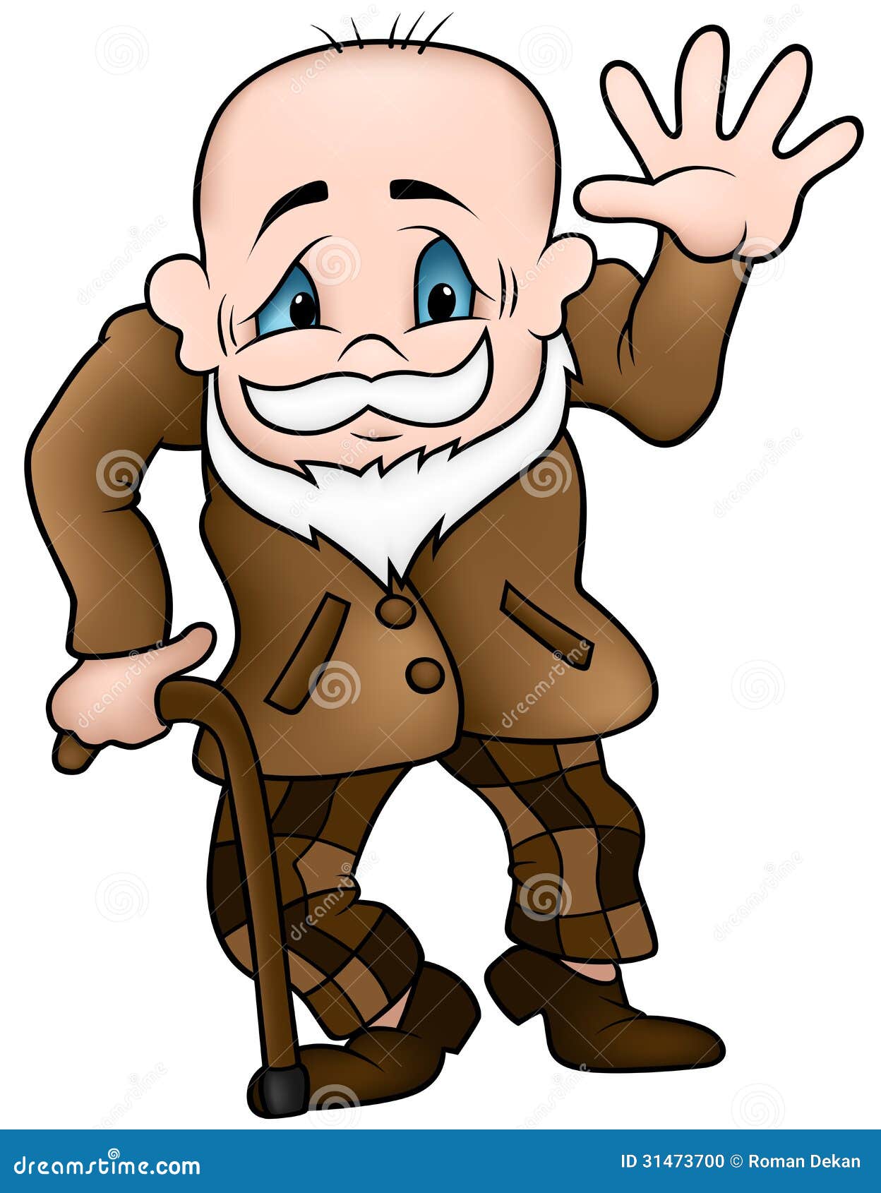 Nonno illustrazione vettoriale. Illustrazione di divertente - 31473700