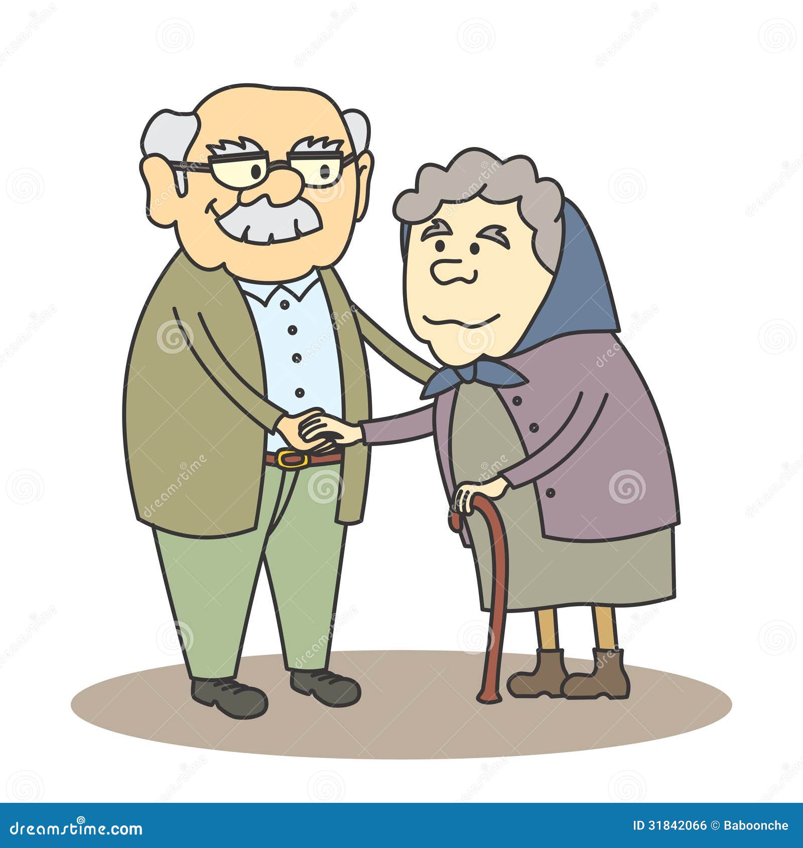 Nonno e nonna illustrazione vettoriale. Illustrazione di arte - 31842066