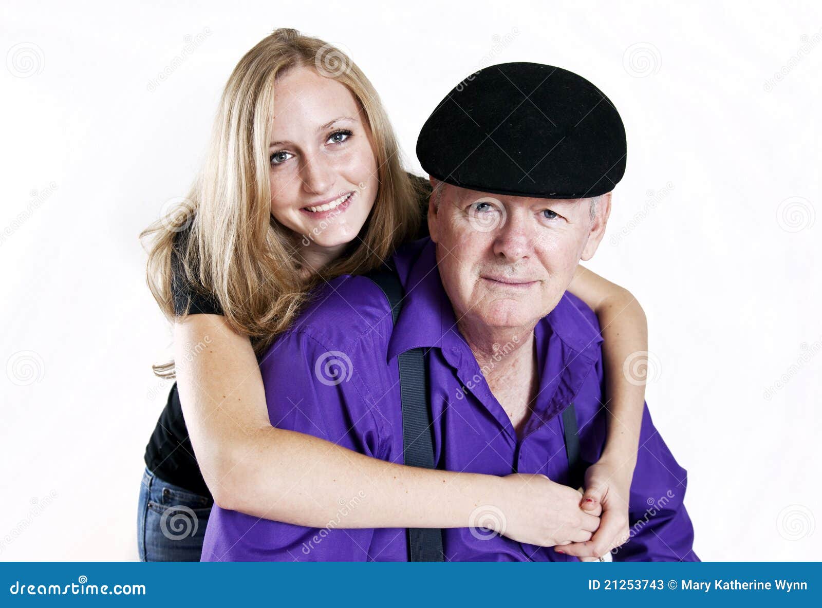 Nonno Felice E Grandaughter Immagine Stock - Immagine di bambini ...