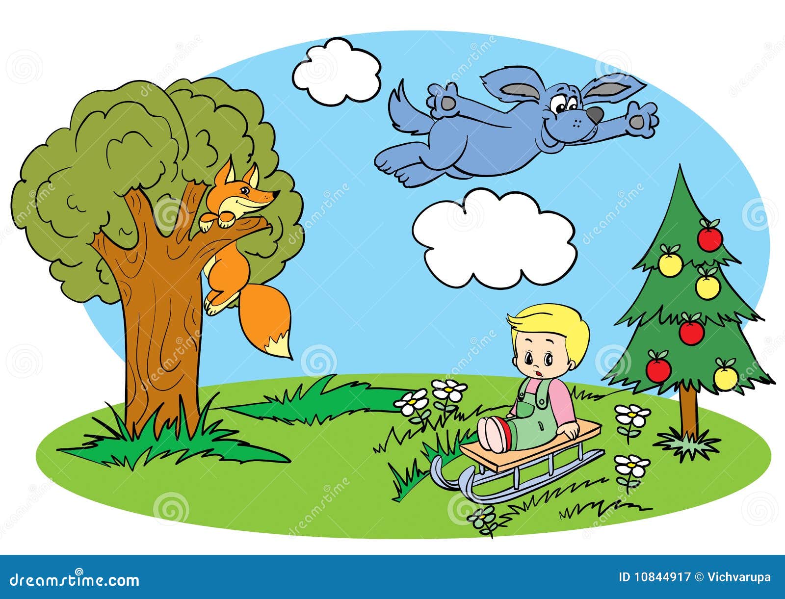 Nonsense stock vector. Illustration of flight, clouds - 10844917