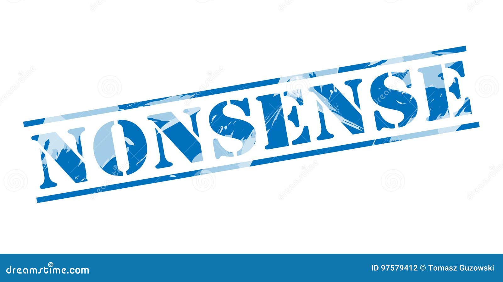 Nonsense blue stamp stock illustration. Illustration of isolated - 97579412