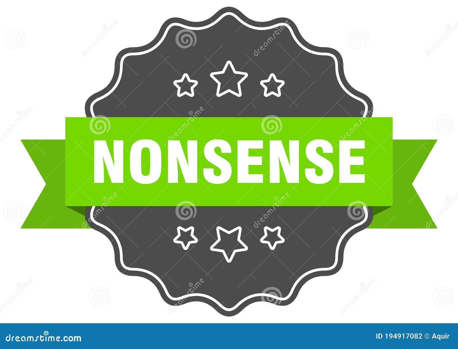 Nonsense Label. Nonsense Isolated Seal. Sticker. Sign Stock Vector ...