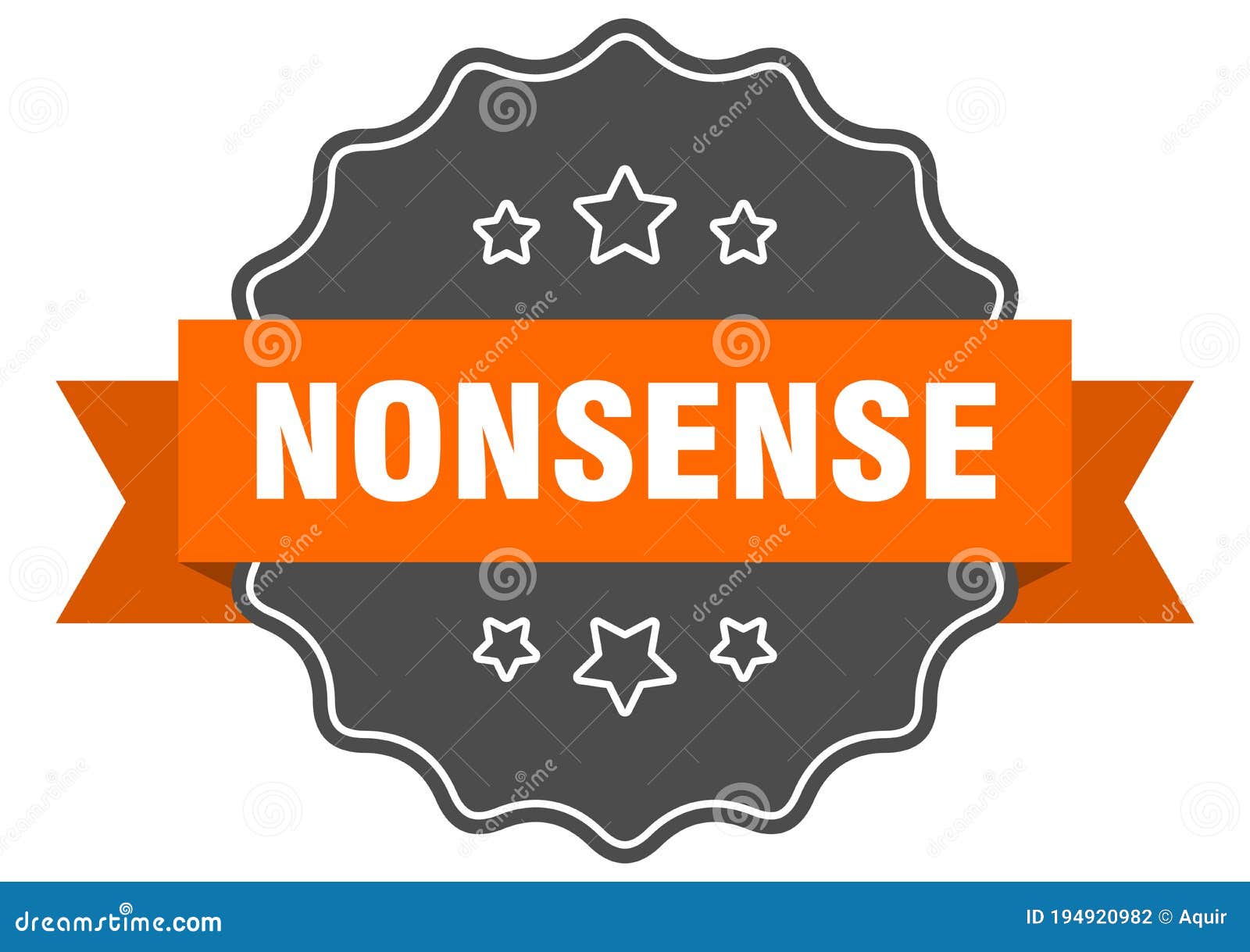 Nonsense Sticker. Nonsense Sign On Transparent Background Cartoon ...