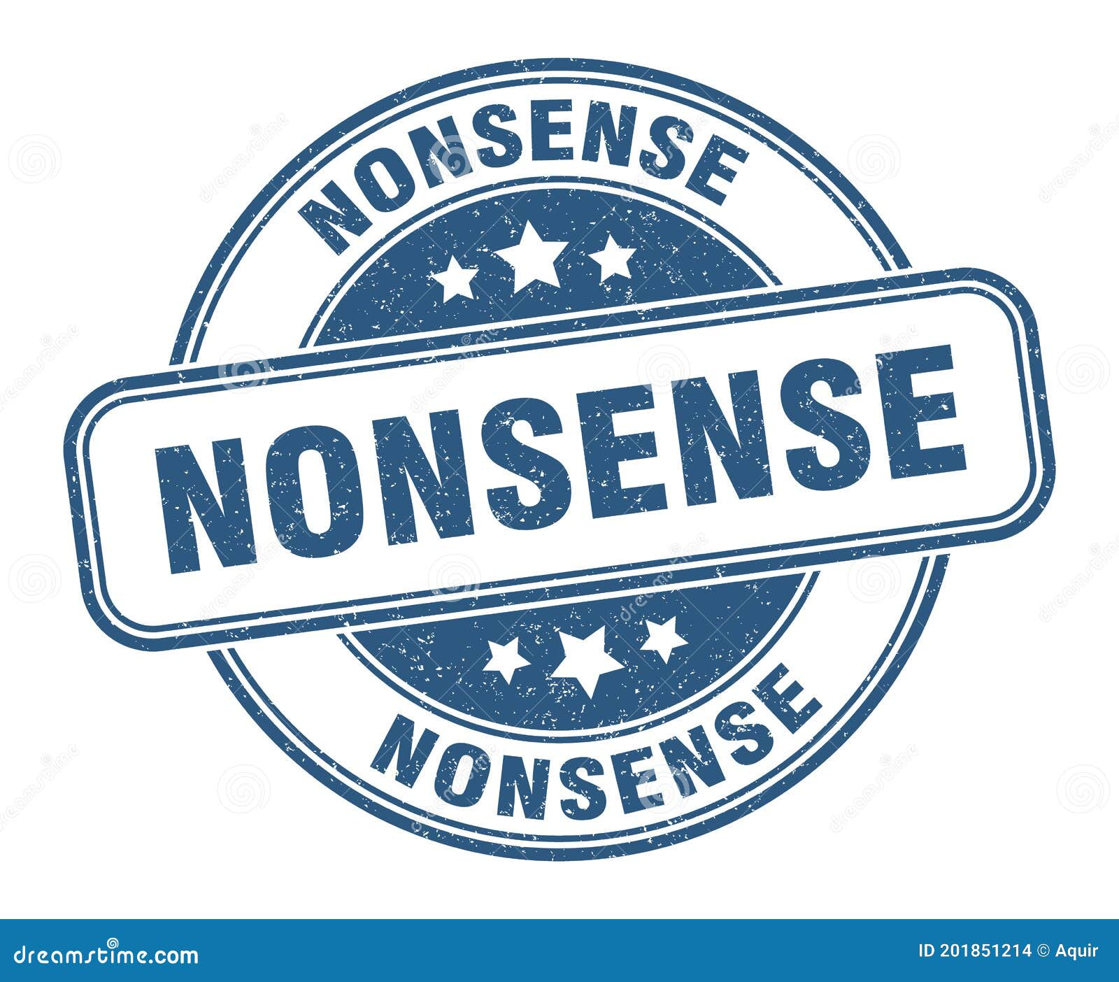 Nonsense Stamp. Nonsense Label. Round Grunge Sign Stock Vector ...