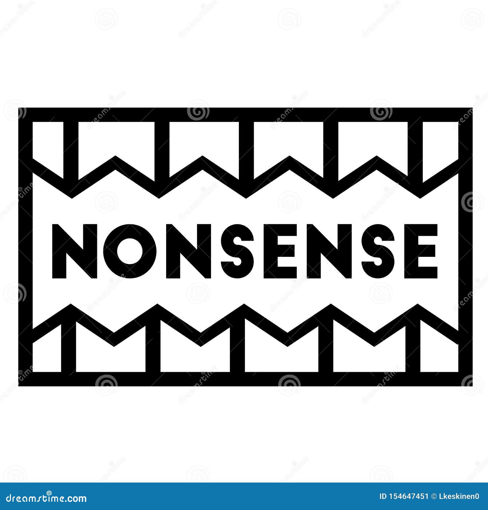 Nonsense Stamp. Nonsense Label On Transparent Background. Round Sign ...