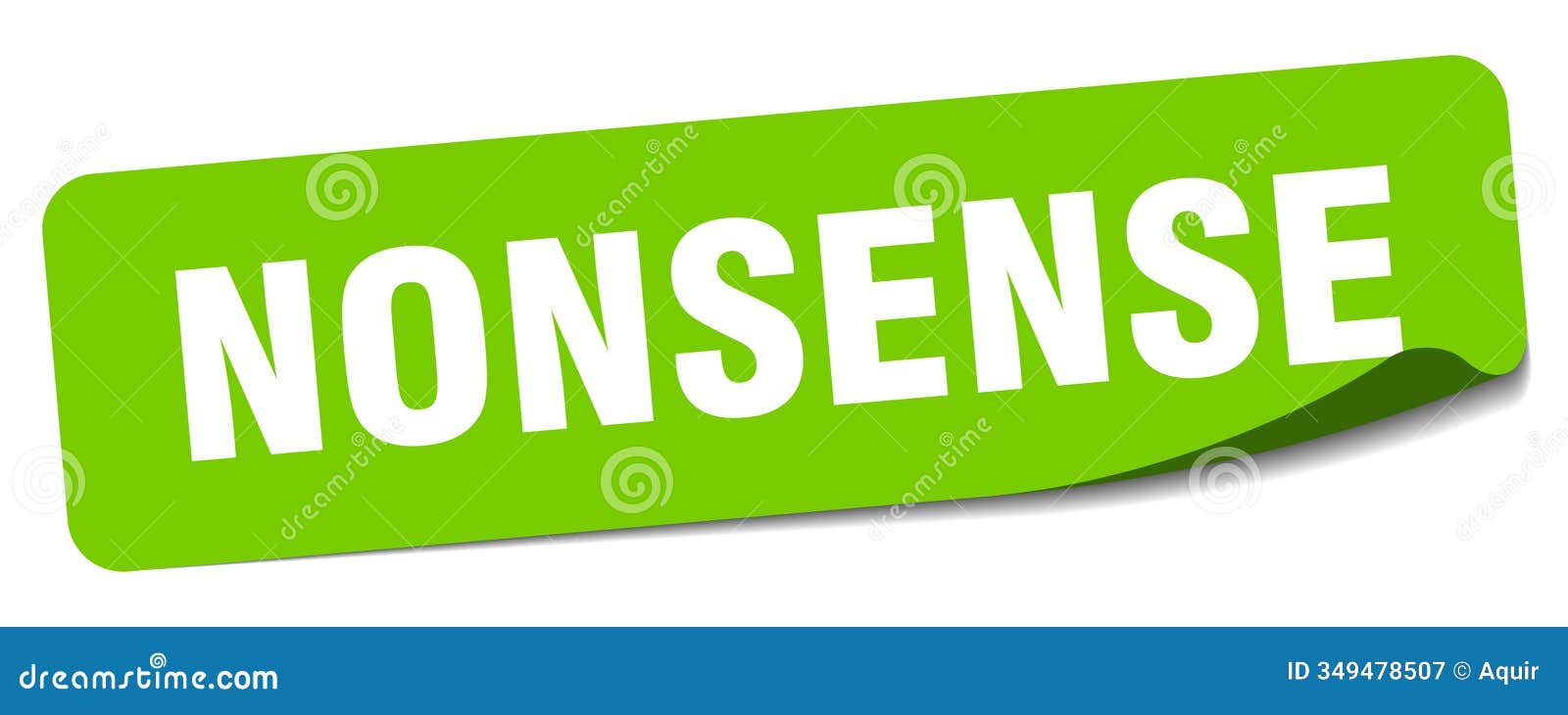 Nonsense Sticker. Nonsense Sign Isolated On Gray Background Cartoon ...