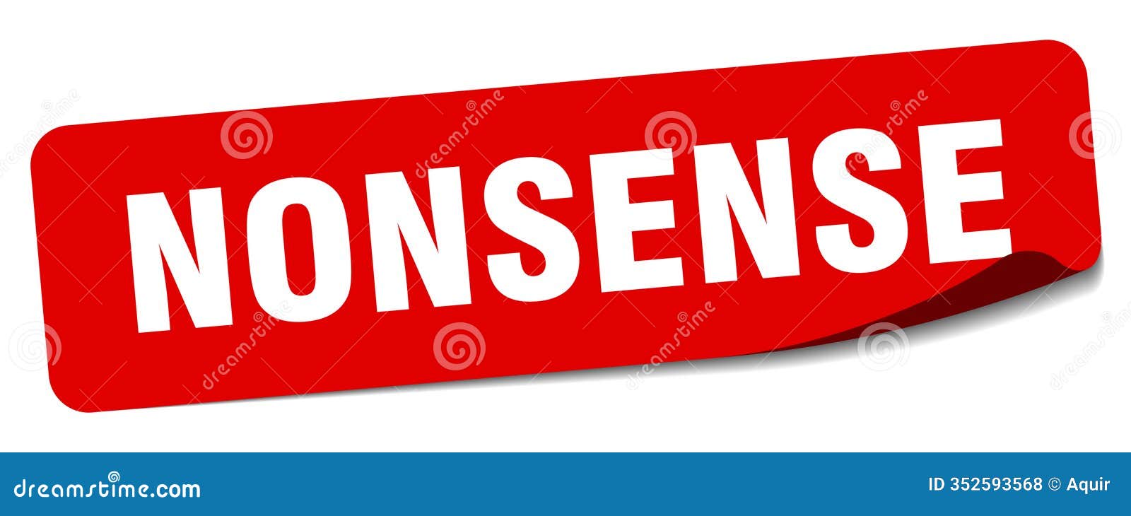 Nonsense Sticker. Nonsense Label Vector Illustration | CartoonDealer ...