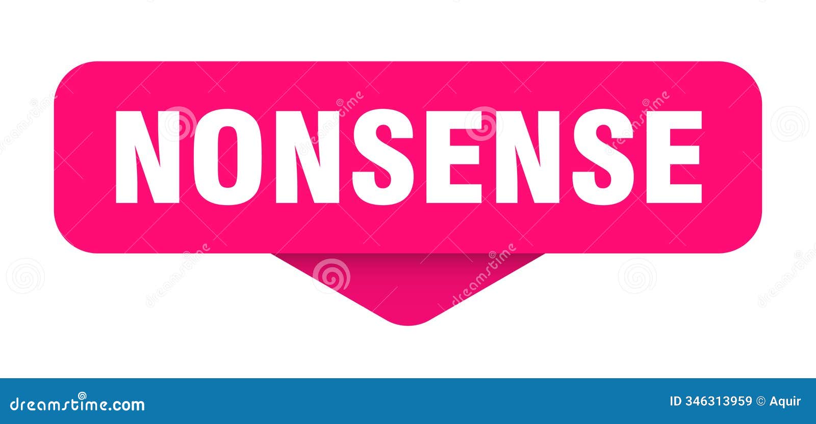 Nonsense Sticker. Nonsense Sign On Transparent Background Cartoon ...