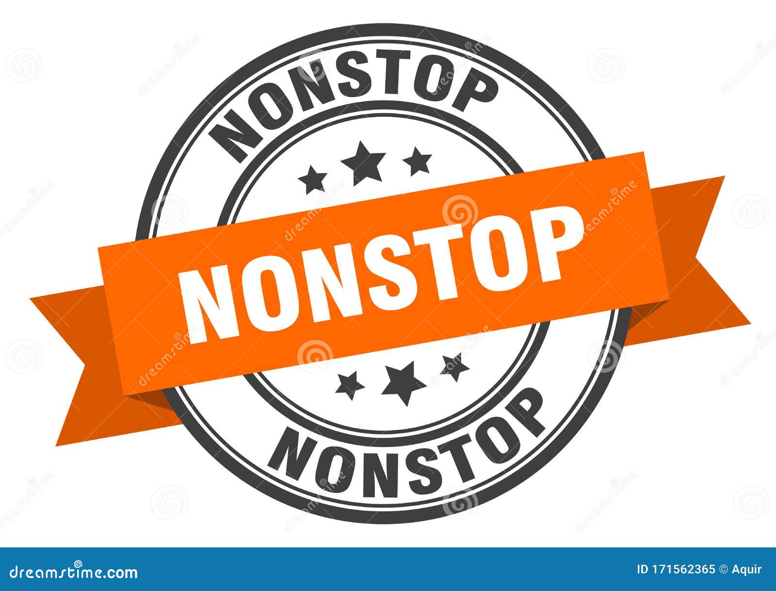 Nonstop Label. Nonstop Round Band Sign Stock Vector - Illustration of ...