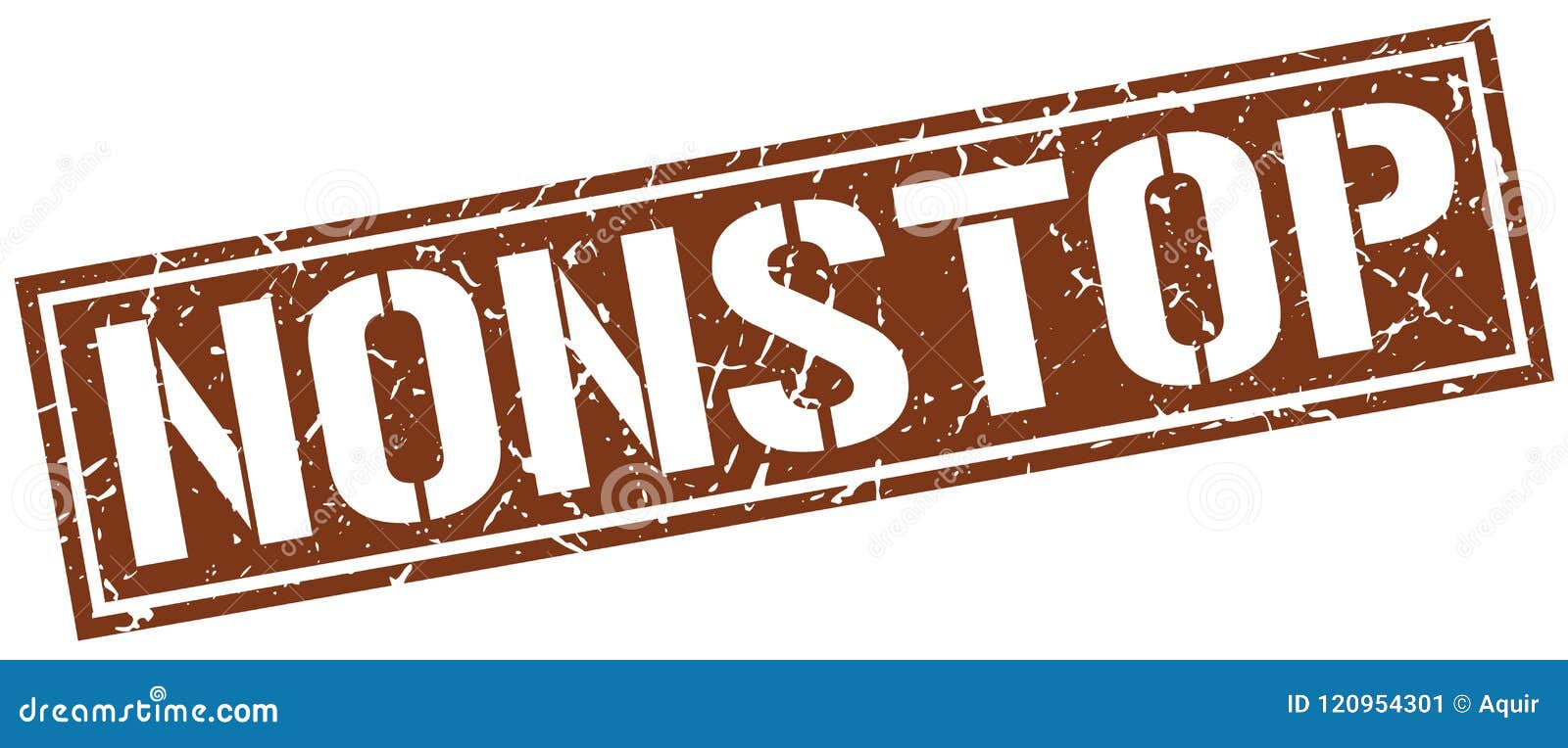 Nonstop stamp stock vector. Illustration of nonstop - 120954301