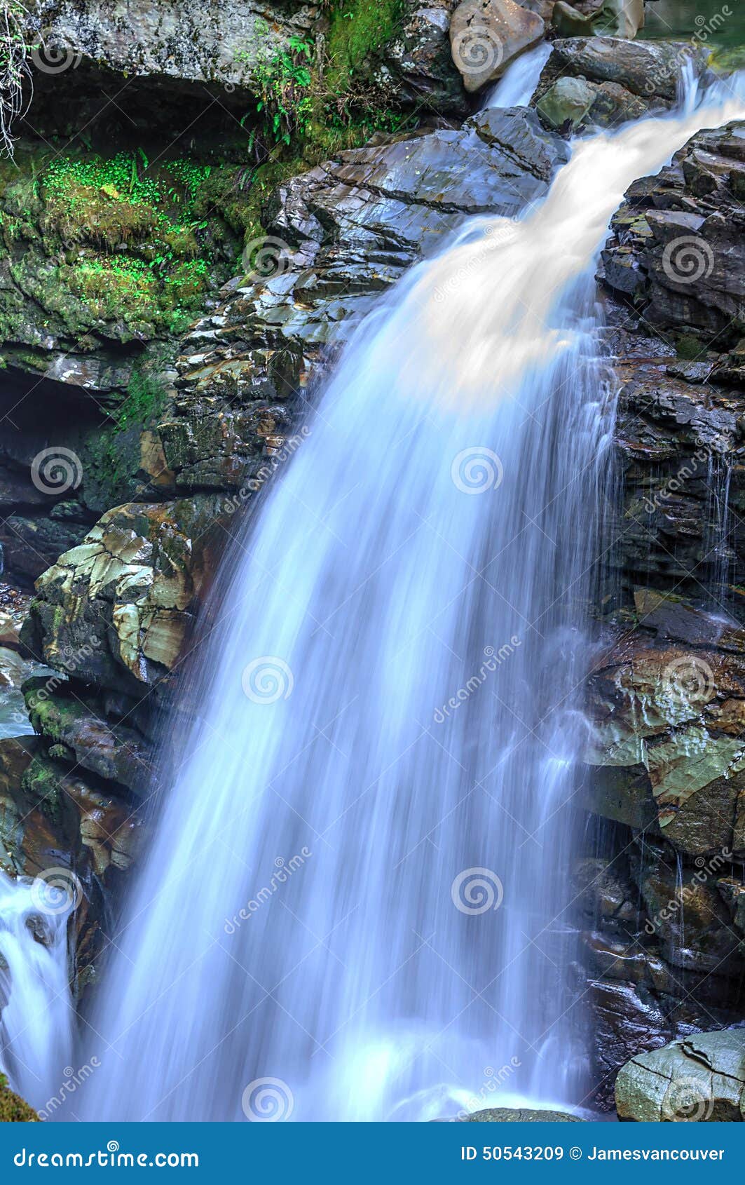 Noocksack Falls Near Mt. Baker, Washington State Stock Image - Image of ...