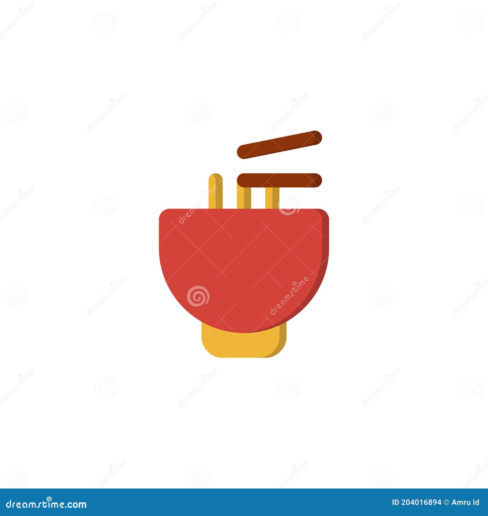 Noodle, Boiled Noodle Celebration Flat Icon, Logo, Vector Stock Vector ...