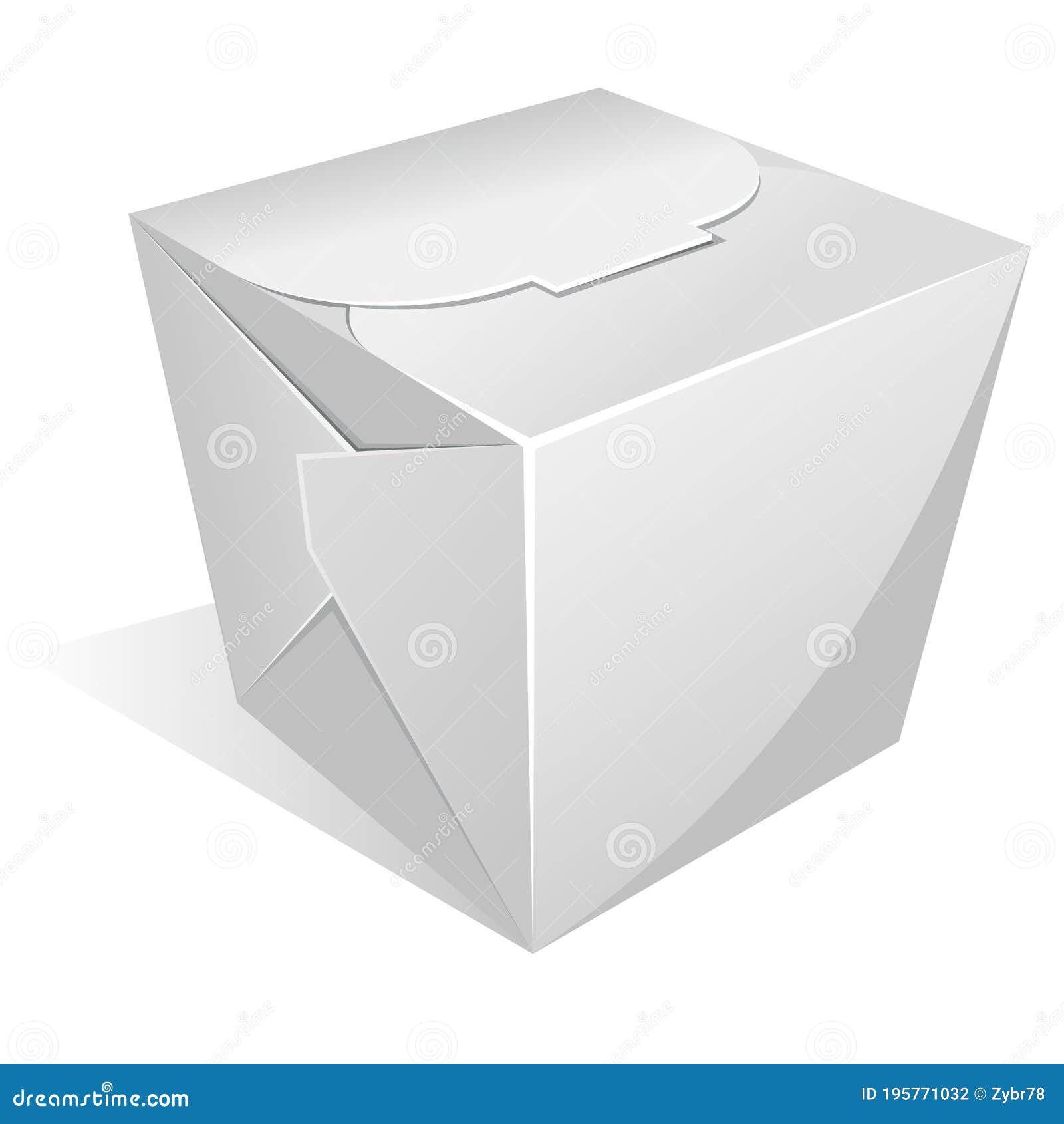 Vector noodle box stock vector. Illustration of empty - 195771032