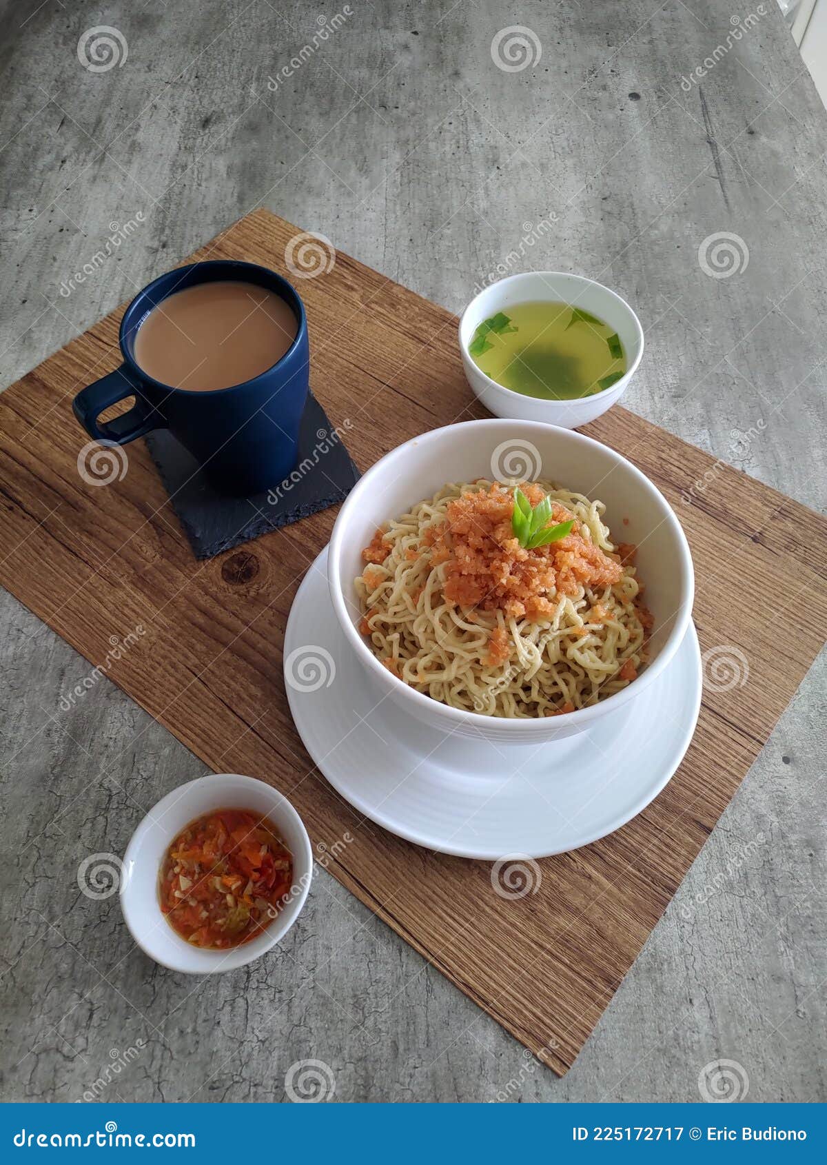 Noodle and Coffee for Breakfast Stock Image - Image of noodle, coffee ...