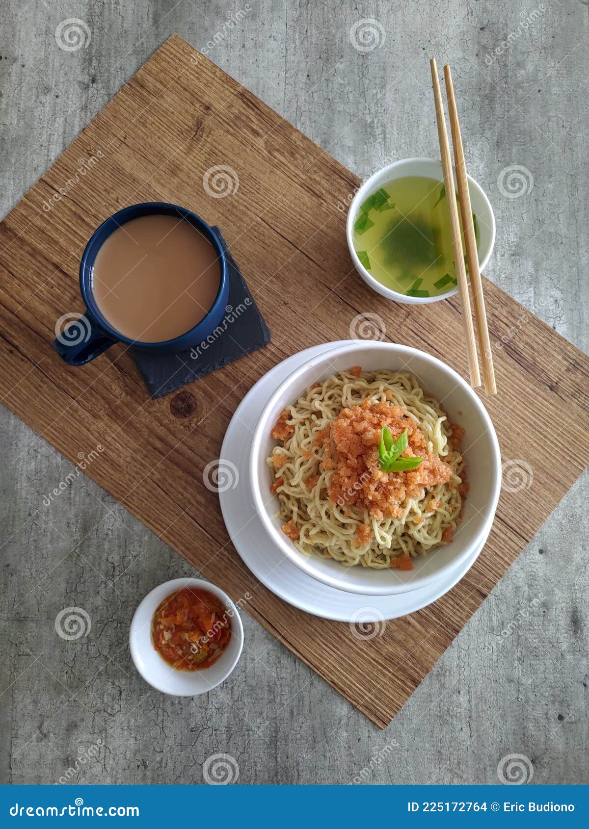 Noodle and Coffee for Breakfast 2 Stock Photo - Image of breakfast ...
