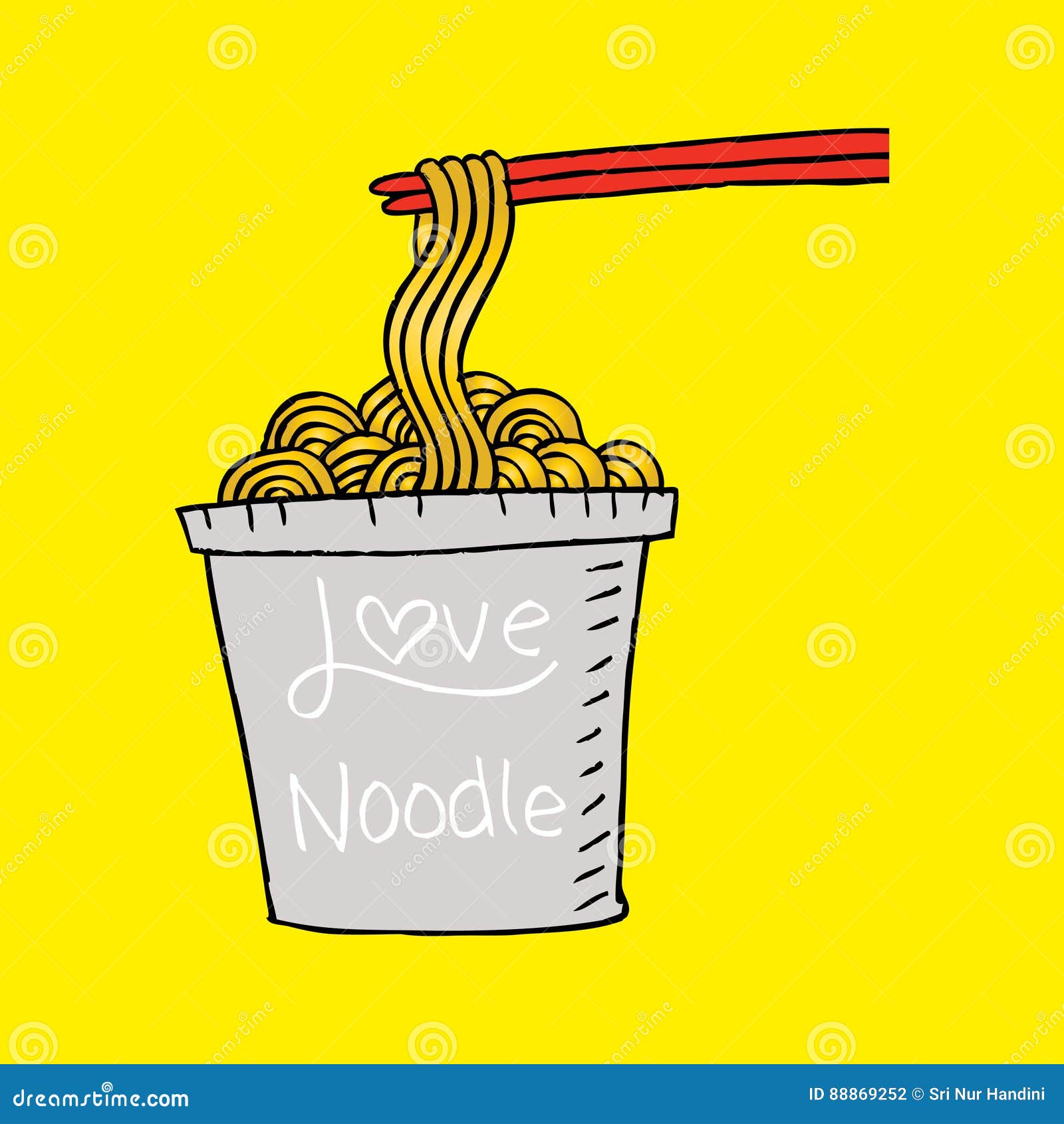 Noodle doodle stock illustration. Illustration of bowl - 88869252