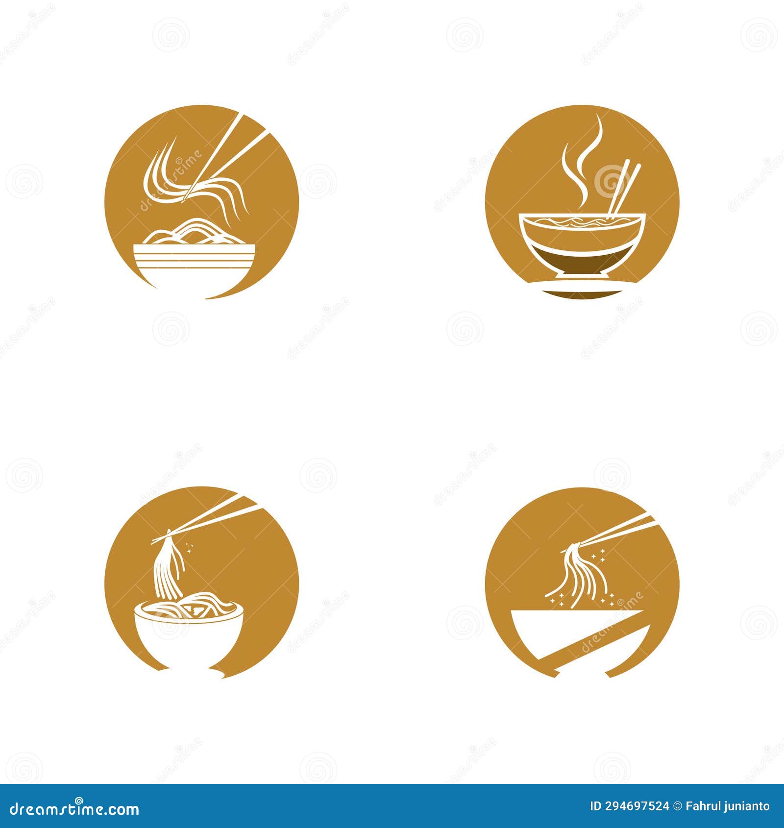 Set Of Noodle Food Logo Design Vector, Illustration Noodle Design ...