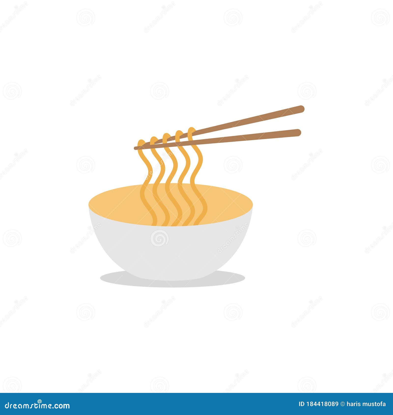 Noodle Graphic Design Template Vector Isolated Stock Illustration ...