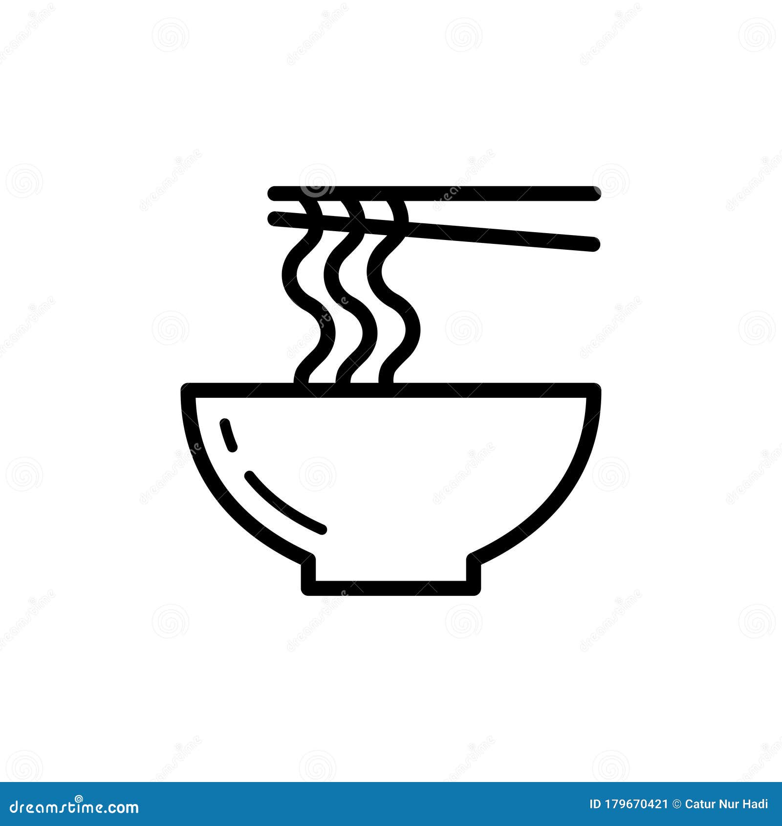 Noodle Icon Set Cartoon Vector | CartoonDealer.com #137647773