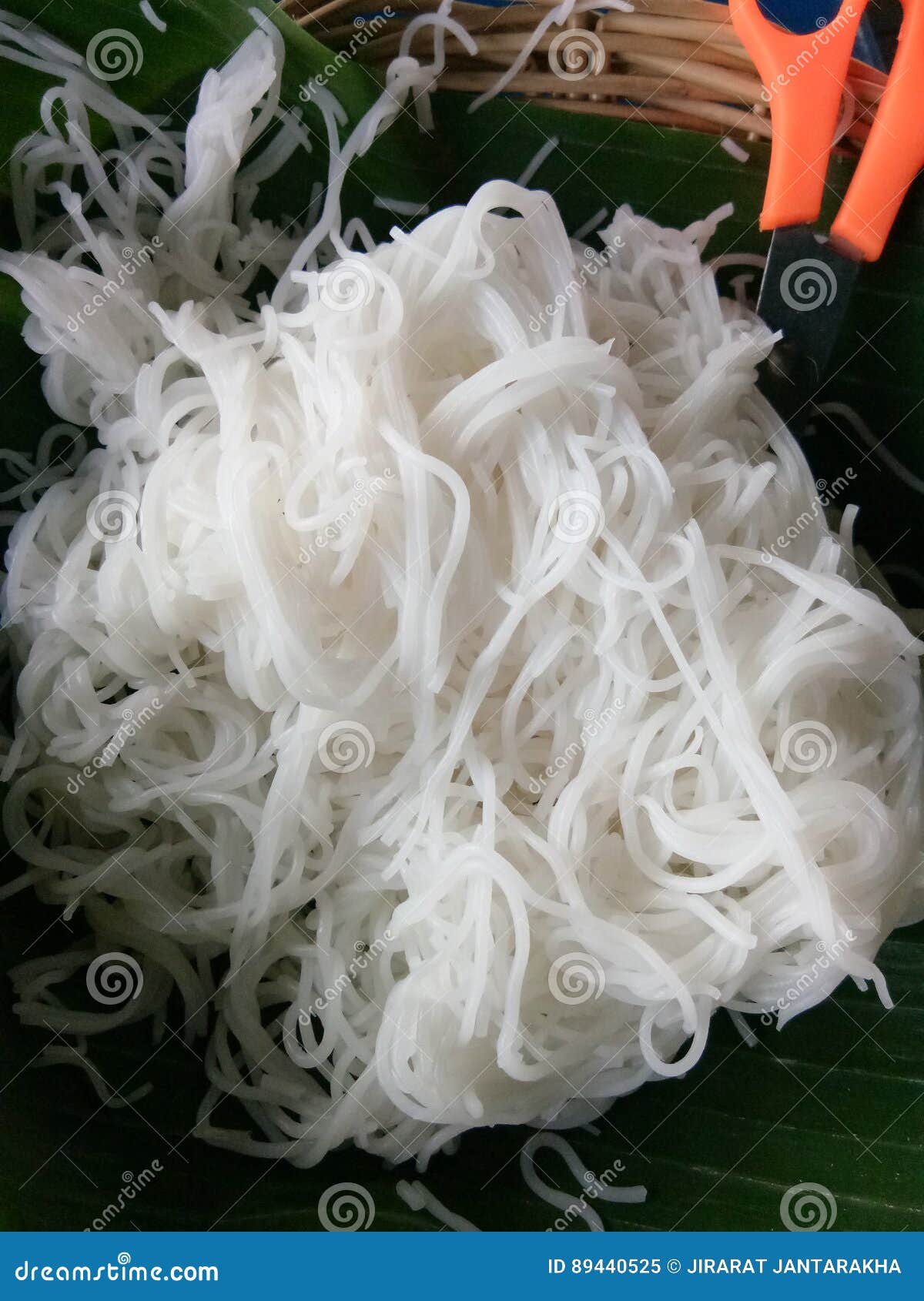 Noodle line stock image. Image of bananaleaf, basket - 89440525