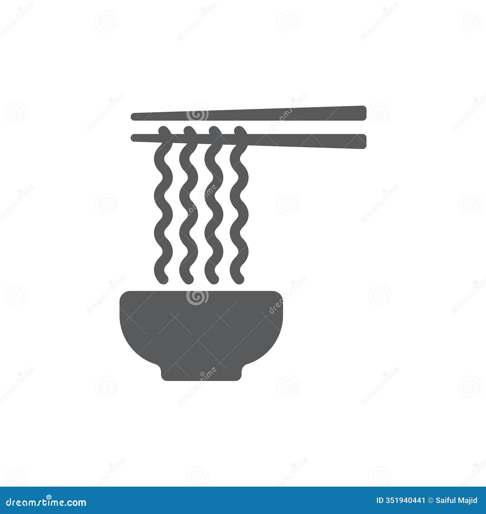 Noodle Logo Vector Traditional Japanese Food Ramen Noodles Restaurant ...