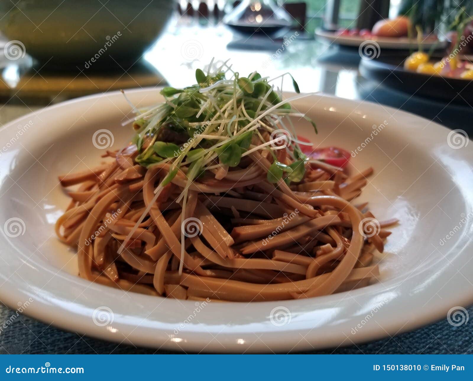 Raw Noodle On Plate For Lunch & X28;mie Mentah In Indonesia& X29; Stock ...