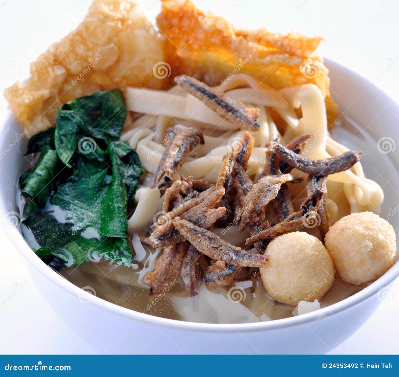 Noodle Soup Asian Food - Pan Mee Stock Photo - Image of cuisine, cook ...