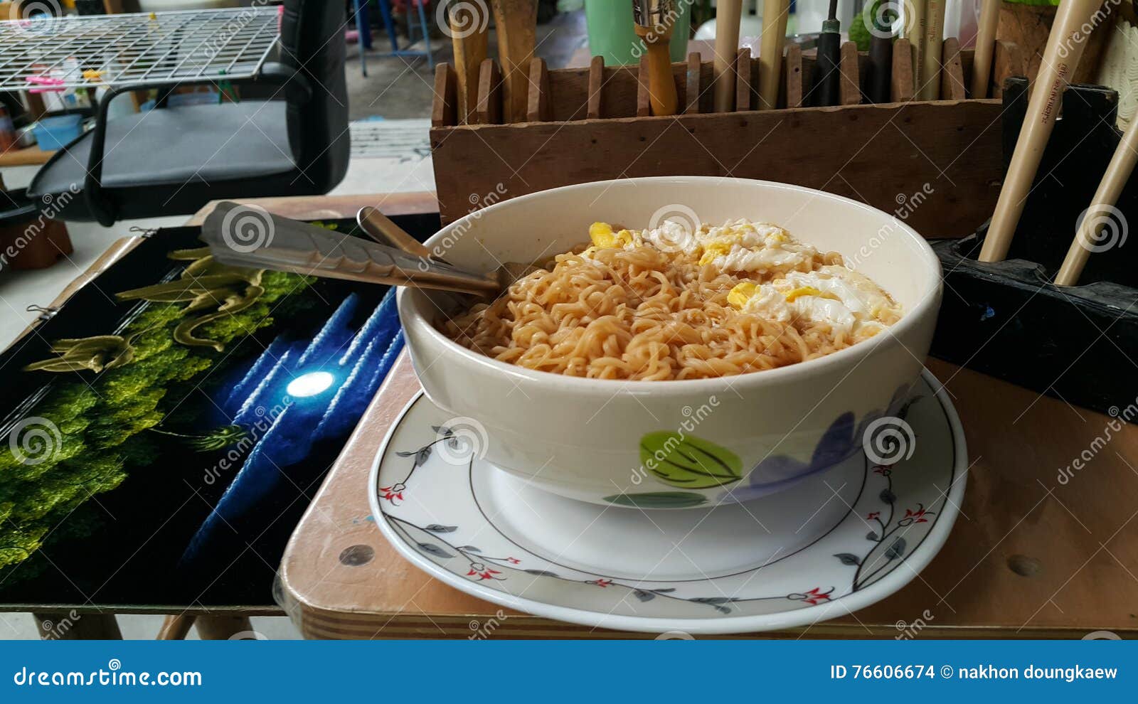 Noodle success with stock photo. Image of success, lunch - 76606674