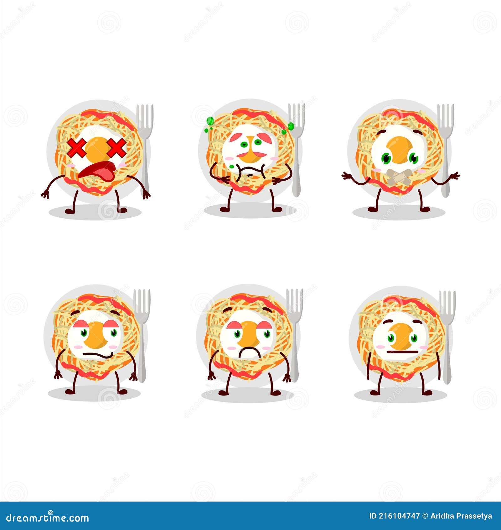 Noodles Box Cartoon Character With Love Cute Emoticon Vector ...
