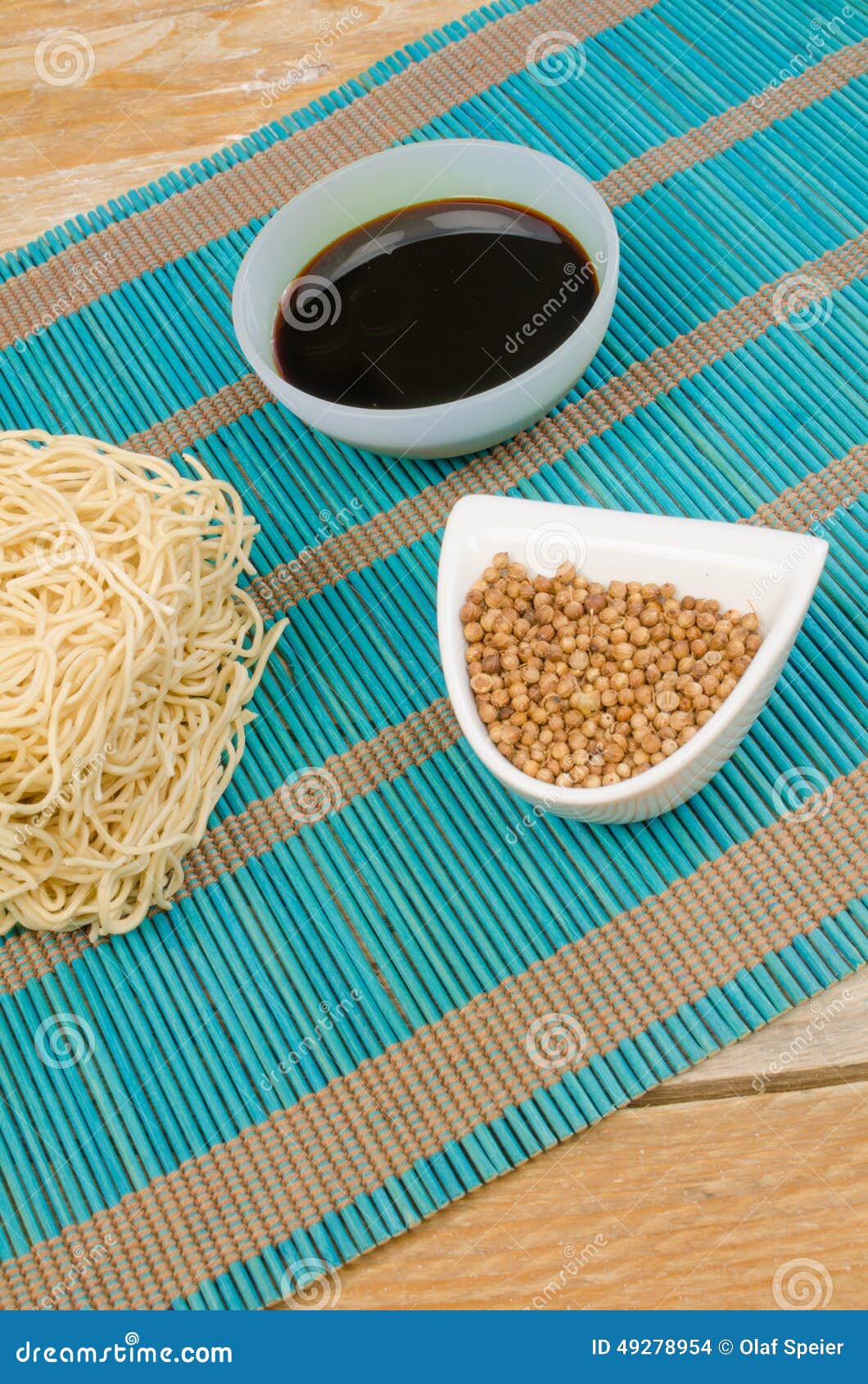 Noodles and condiments stock photo. Image of chinese - 49278954