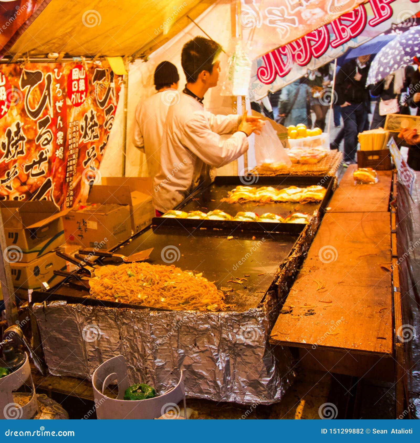 Street Sellers Selling Noodles at a Festival Stall, Editorial ...