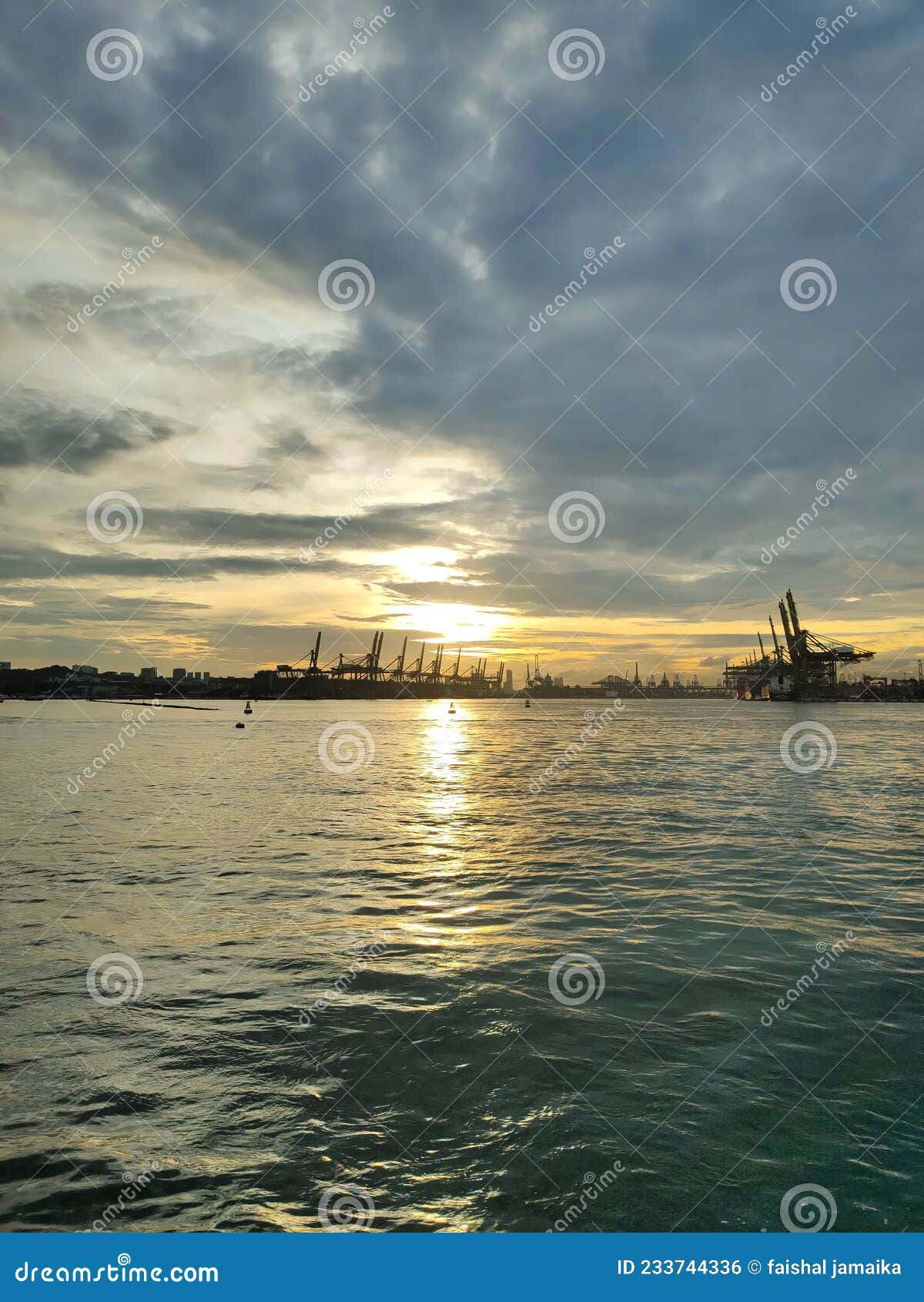 Noon sea blue sky sunrise stock photo. Image of sumrise - 233744336