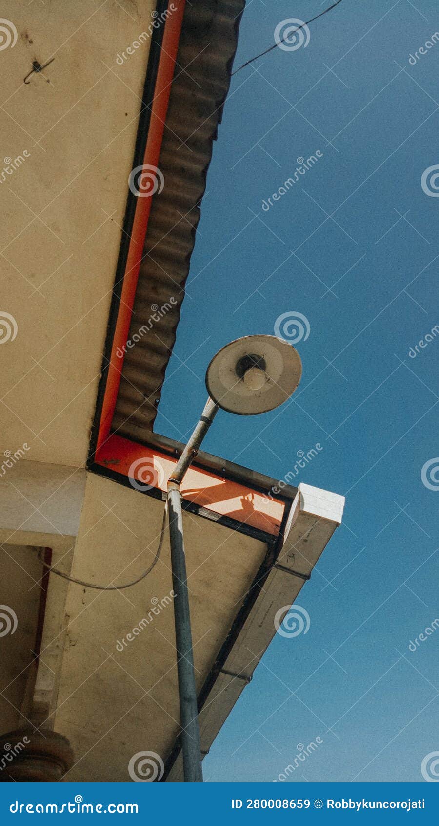 Noon View Suburban Street Lights Stock Image - Image of street ...