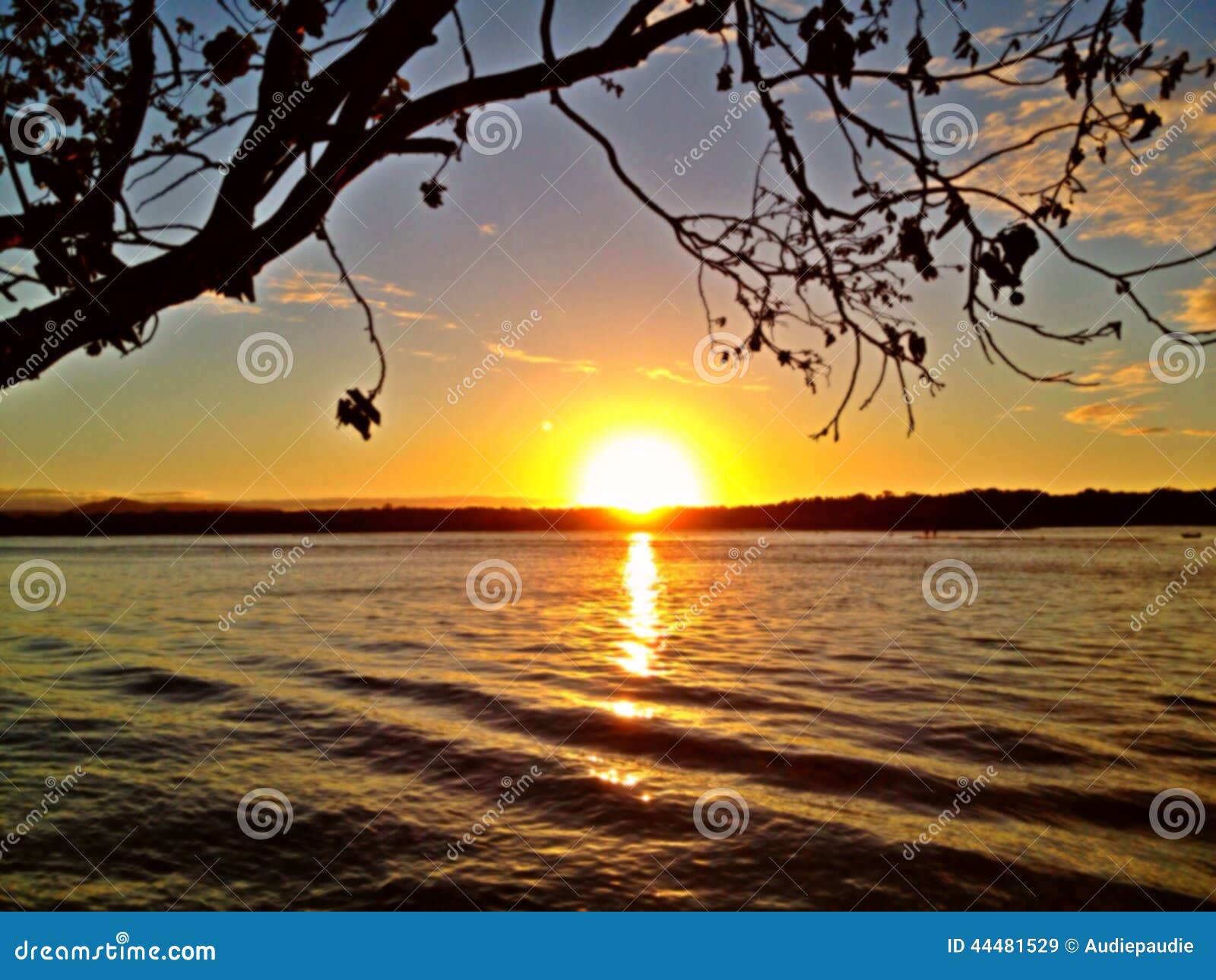 Noosa river sunset stock image. Image of orange, sunset - 44481529