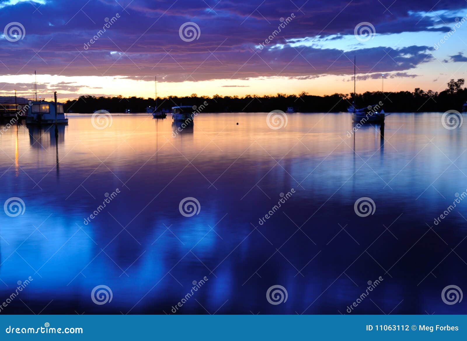 Noosa sunset stock photo. Image of australia, clouds - 11063112