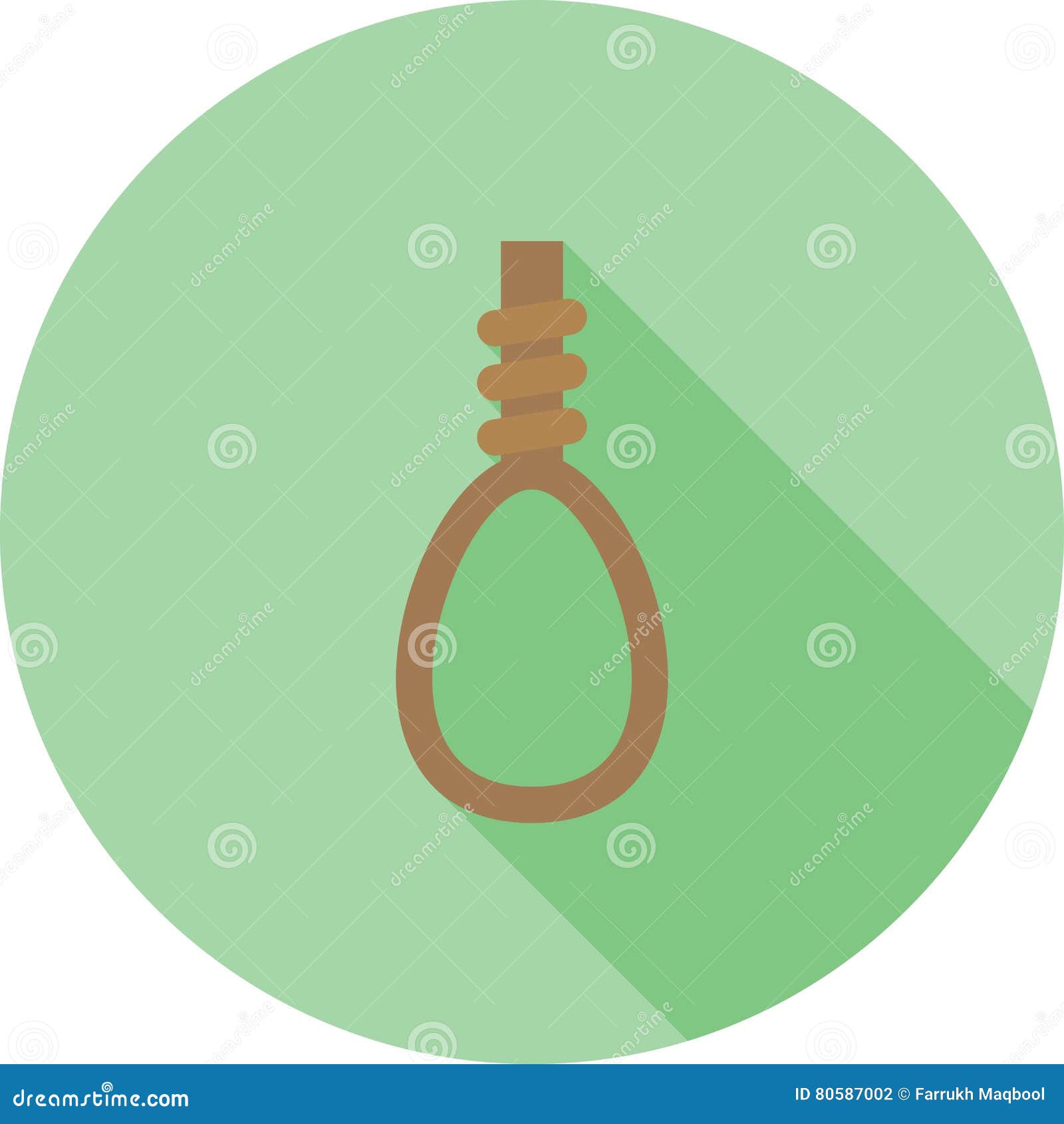 Noose stock vector. Illustration of wild, circle, noose - 80587002