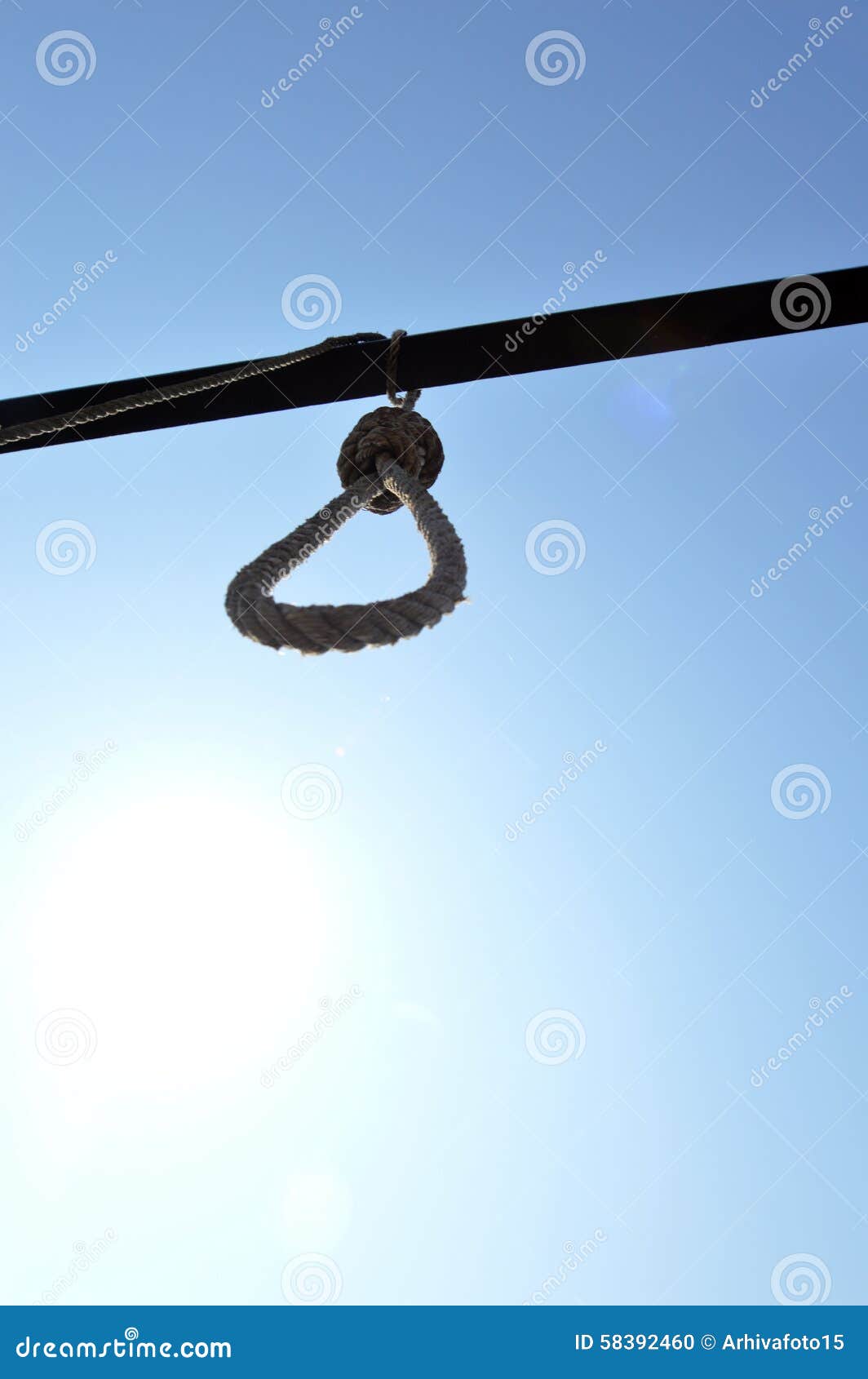 Noose stock photo. Image of history, knot, capital, criminal - 58392460