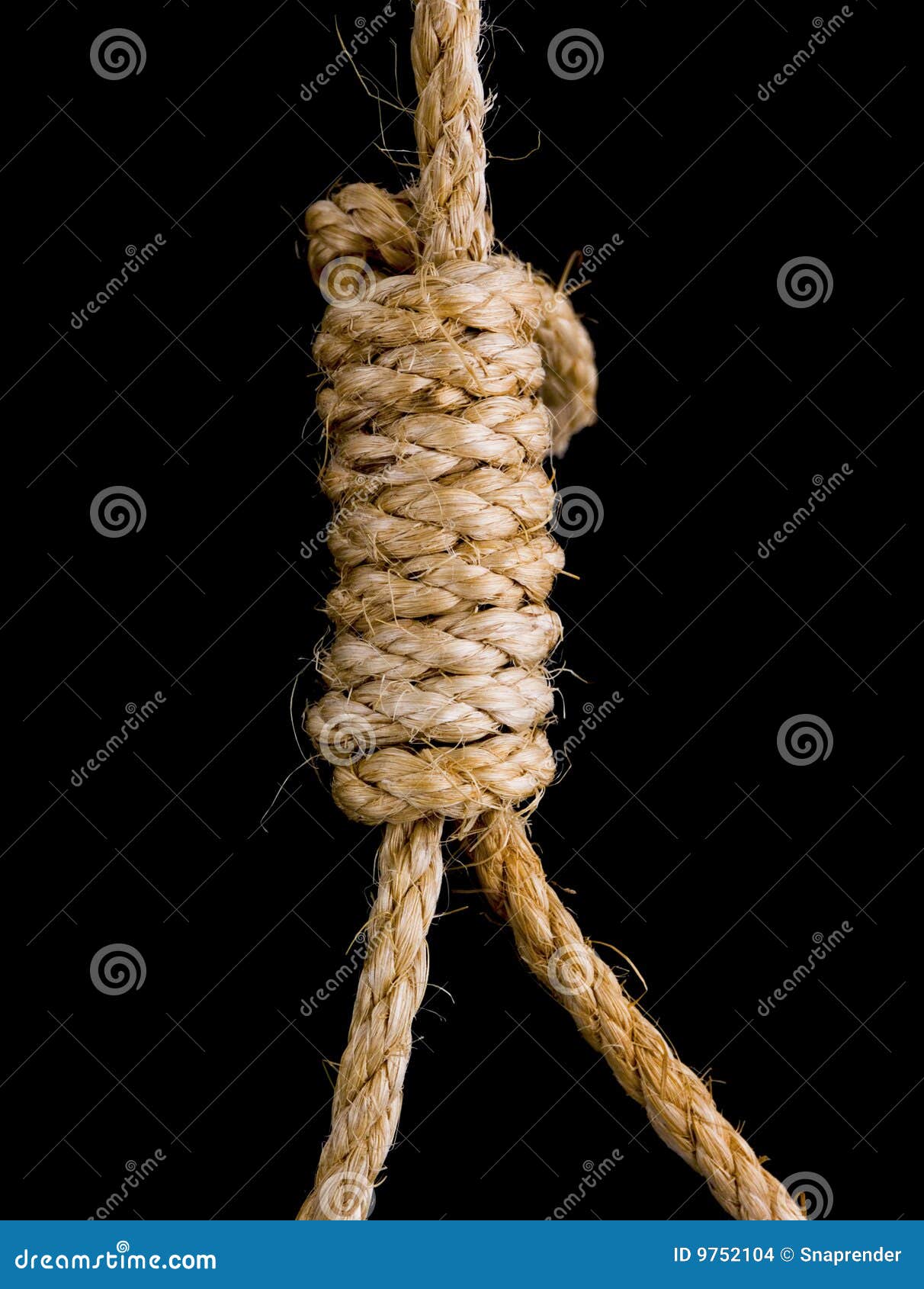 Noose knot stock photo. Image of hanging, tied, wrapped - 9752104