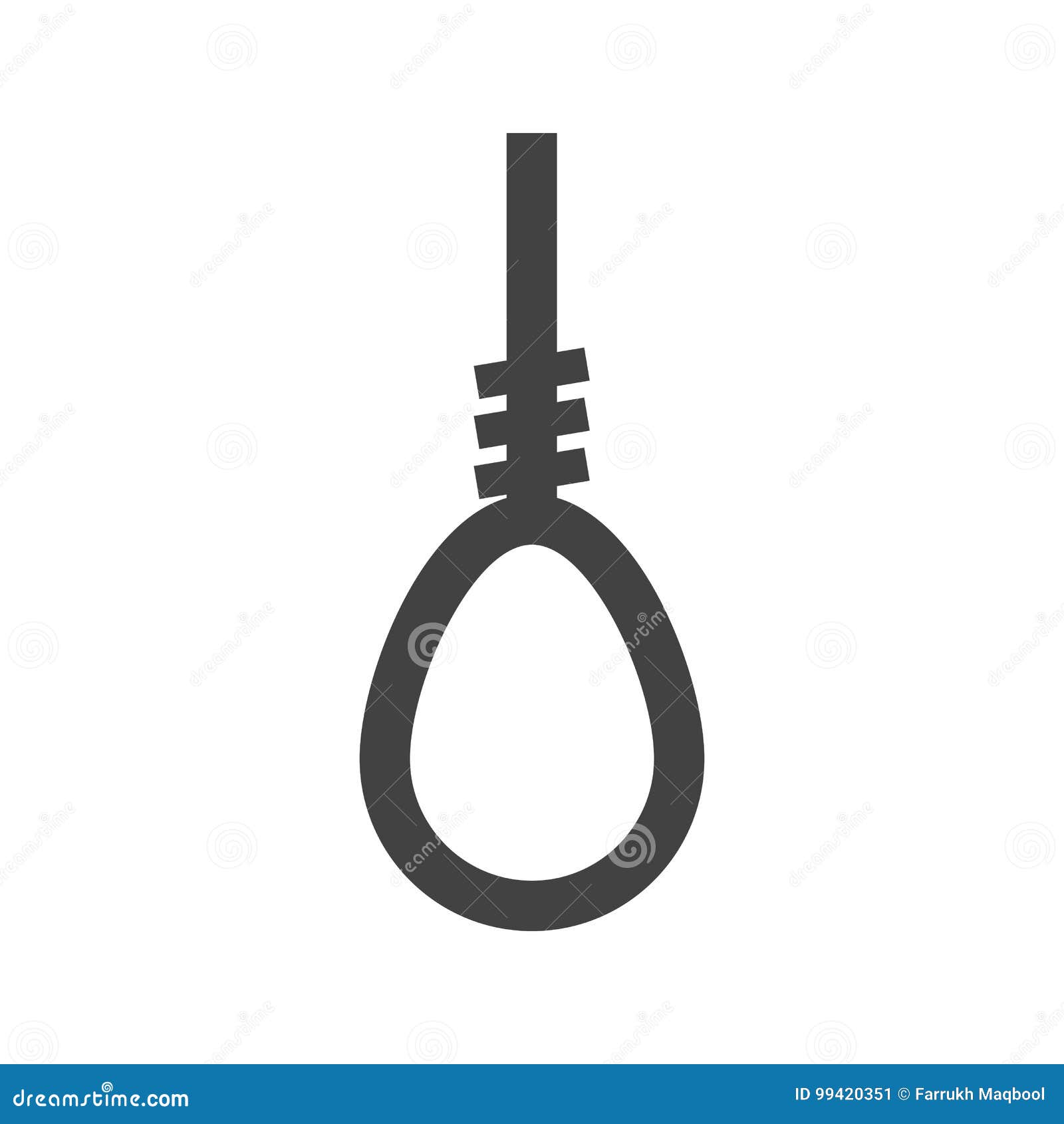 Noose stock vector. Illustration of icon, pirate, death - 99420351