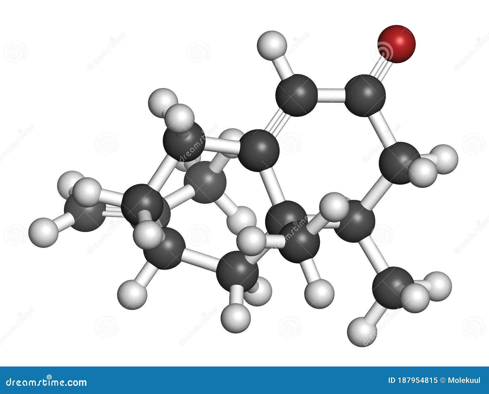 Nootkatone Natural Insect Repellent Molecule. Present in Grapefruit. 3D ...